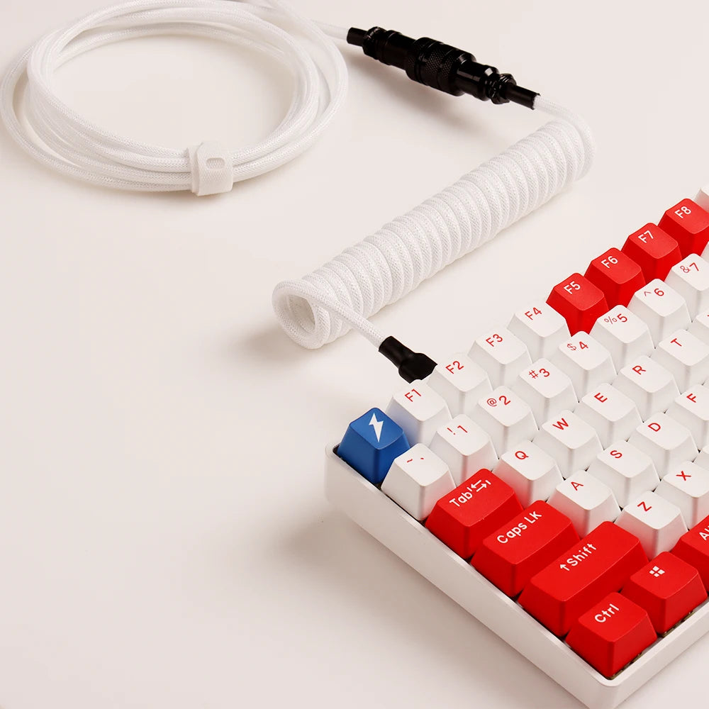 LANO Custom Paracord Coiled Mechanical Keyboard Type C Data Spring ...